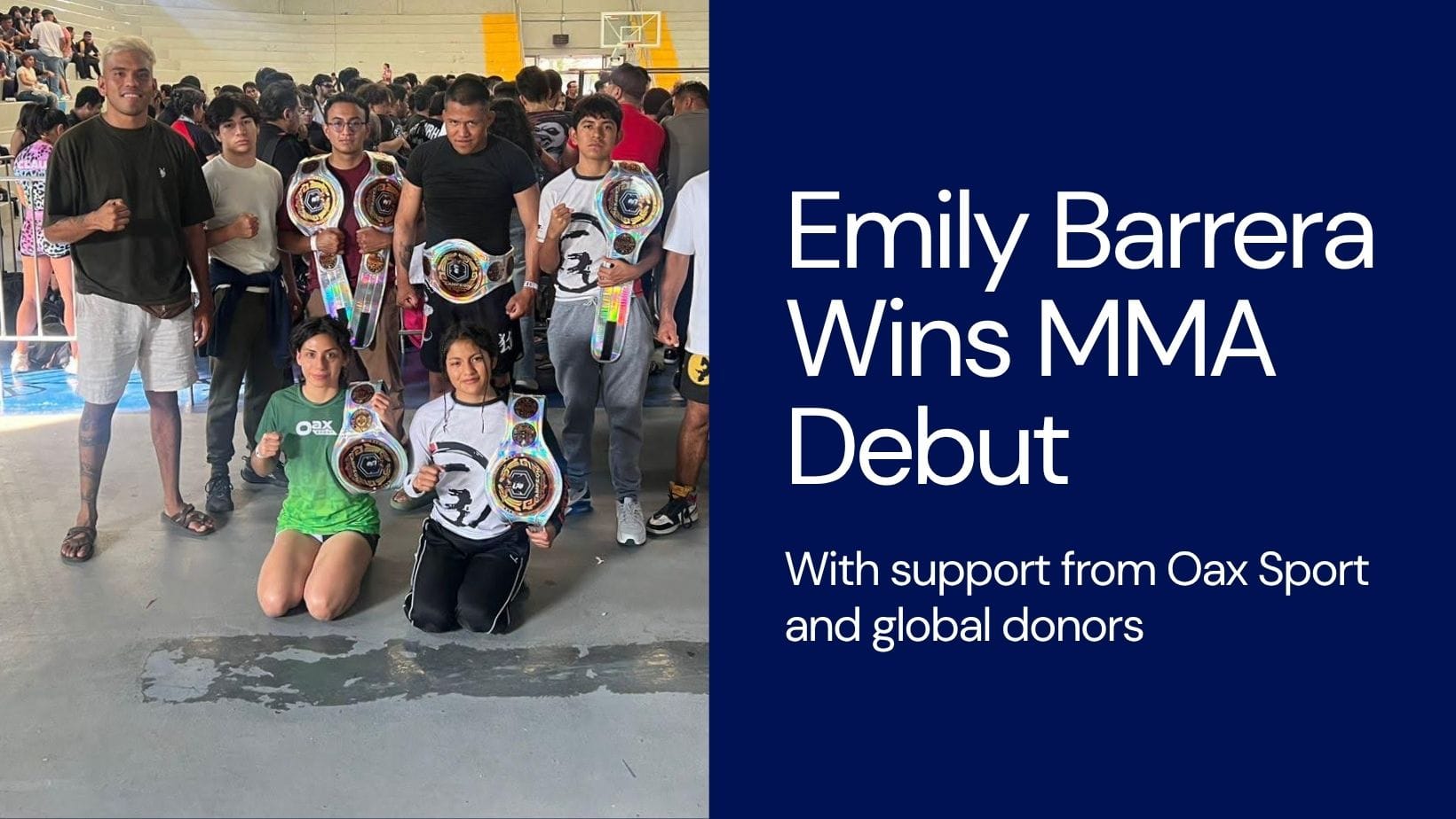 Emily Barrera debuta en MMA con apoyo de Oax Sport